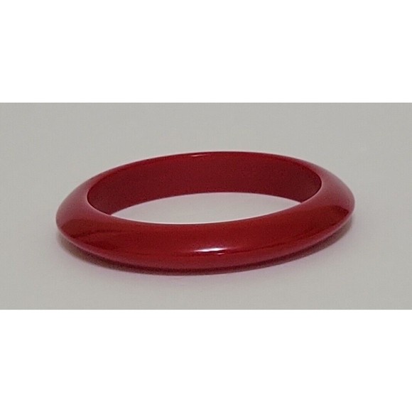 Unbranded | Jewelry | Vintage Cherry Red 2 Wide Plastic Lucite Chunky ...